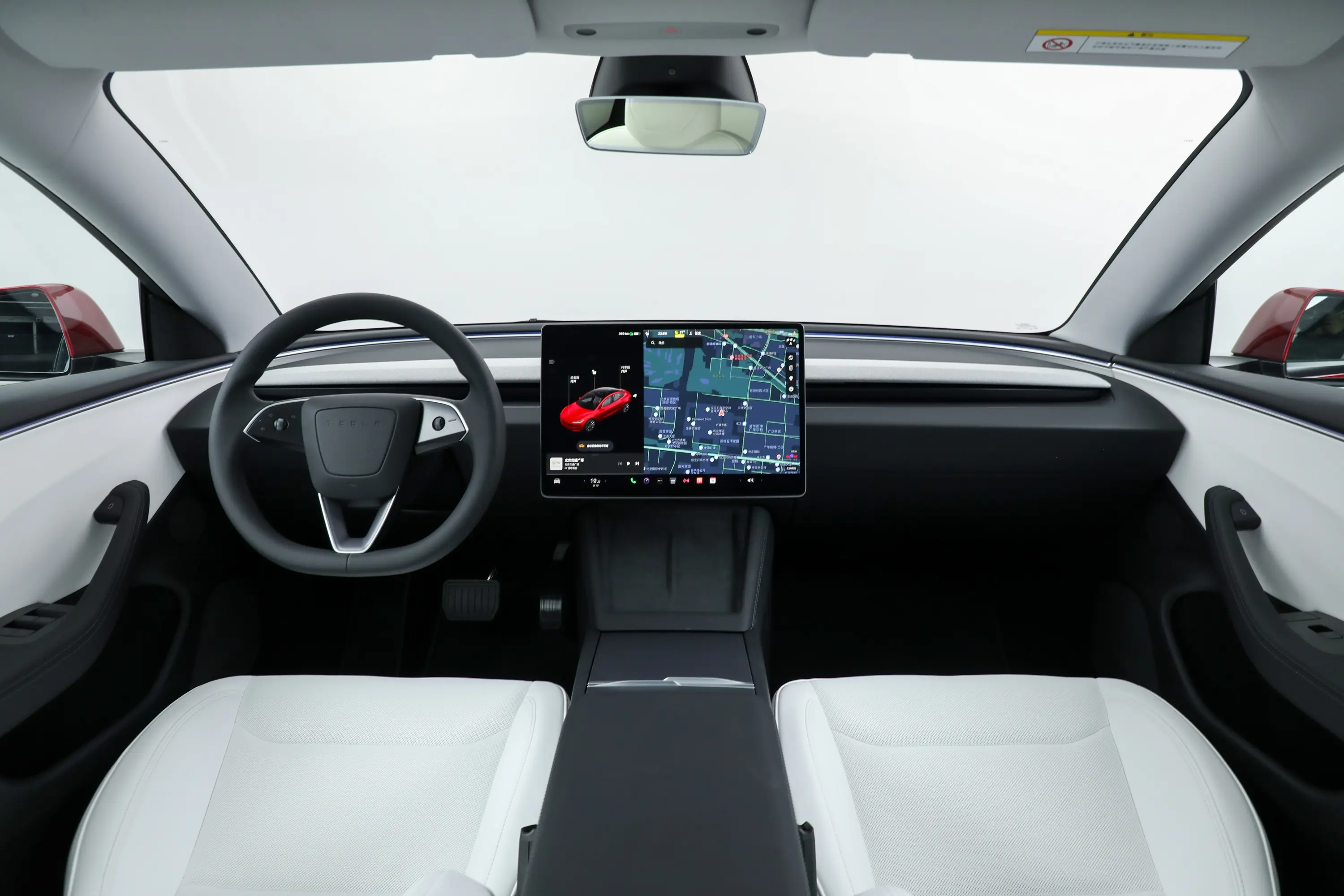 【Model 3713km 长续航全轮驱动焕新版内饰全景正拍图片-汽车图片大全】-易车